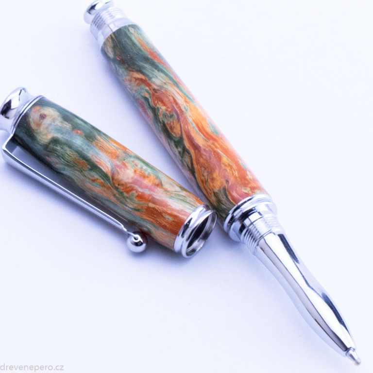Dřevěné pero - kuličkové - karelská bříza - FENIX line | Dřevěné Pero